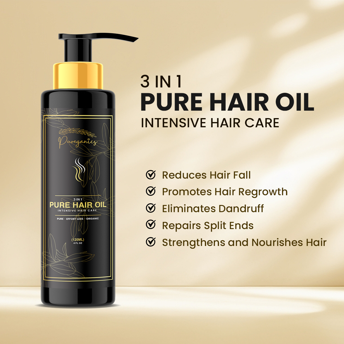 Unlock Your Hair's Potential: Pureganics Hair Growth Oil – Pure Ganic